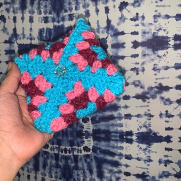 Hand Crafted | Accessories | Handmade Crochet Granny Square Wallet ...